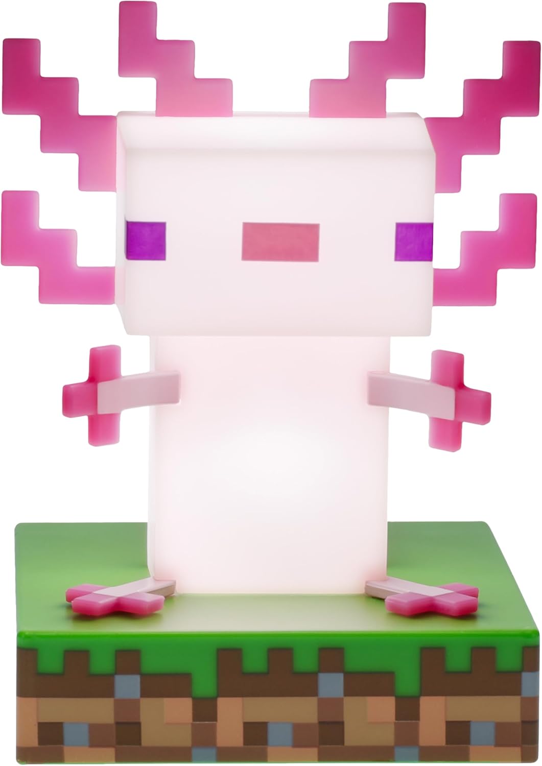 Minecraft Officially Licensed Axolotl Free Standing Desk Light, Gaming ...