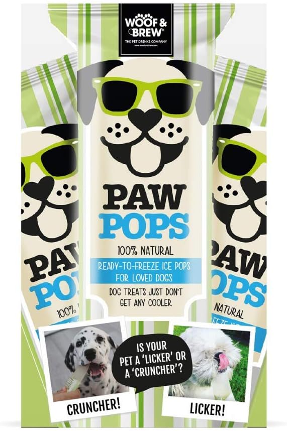 WOOF&BREW Paw Pops Freeze Pops - Cat & Dog Treat (6 x 50ml) – Unique ...