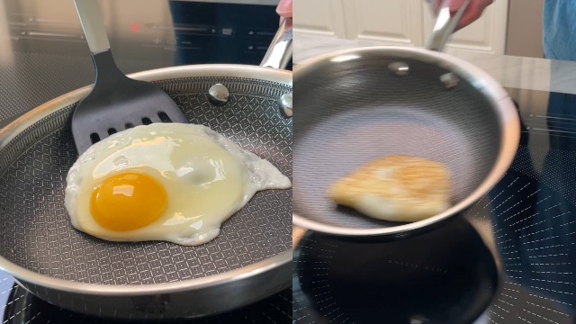 Watch Lexi Home Diamond Tri-Ply Stainless Steel 10'' Frying Pan on ...