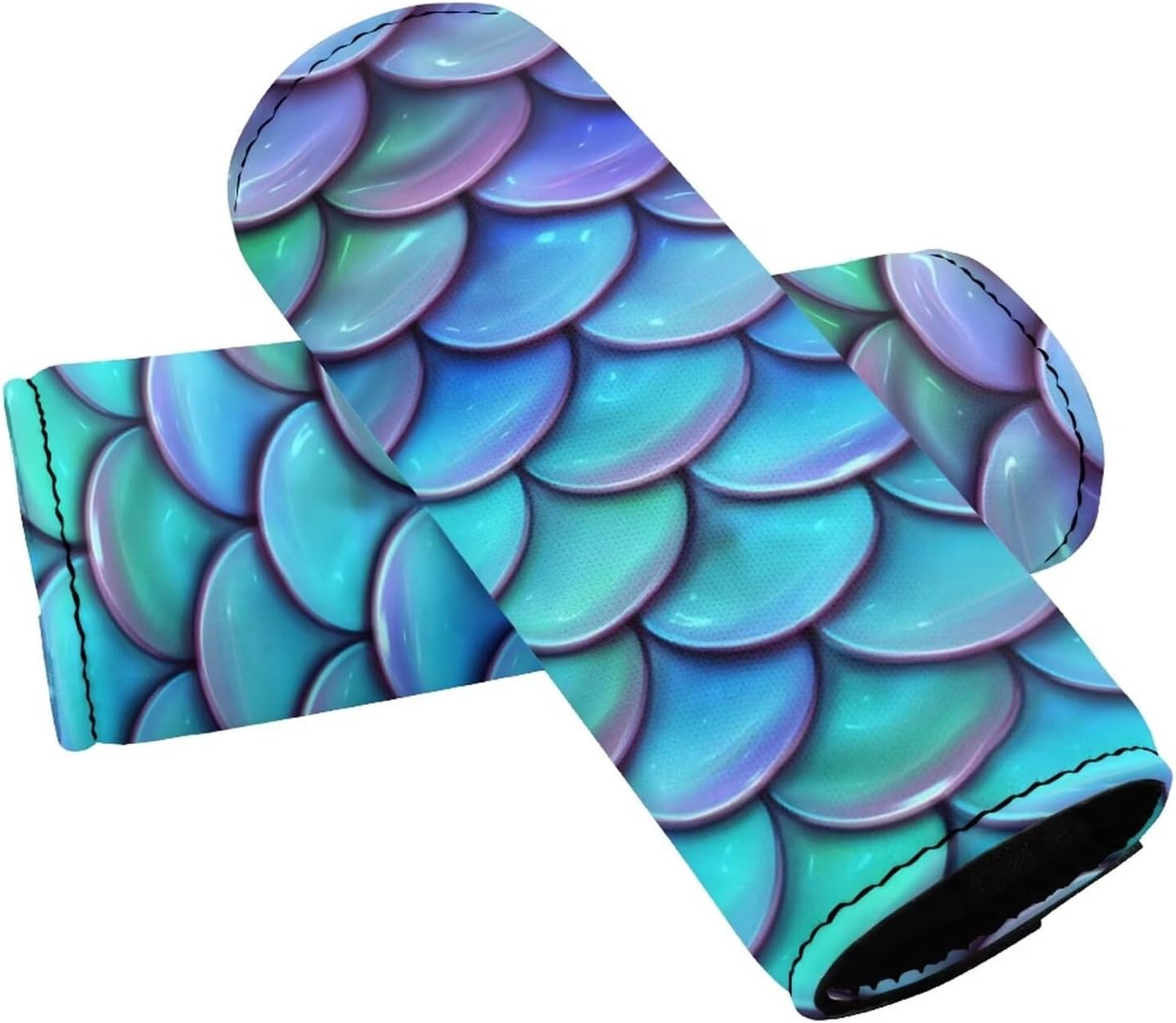 Amazon.com: BIGCARJOB Mermaid Fish Scales Luggage Handle Wrap for ...
