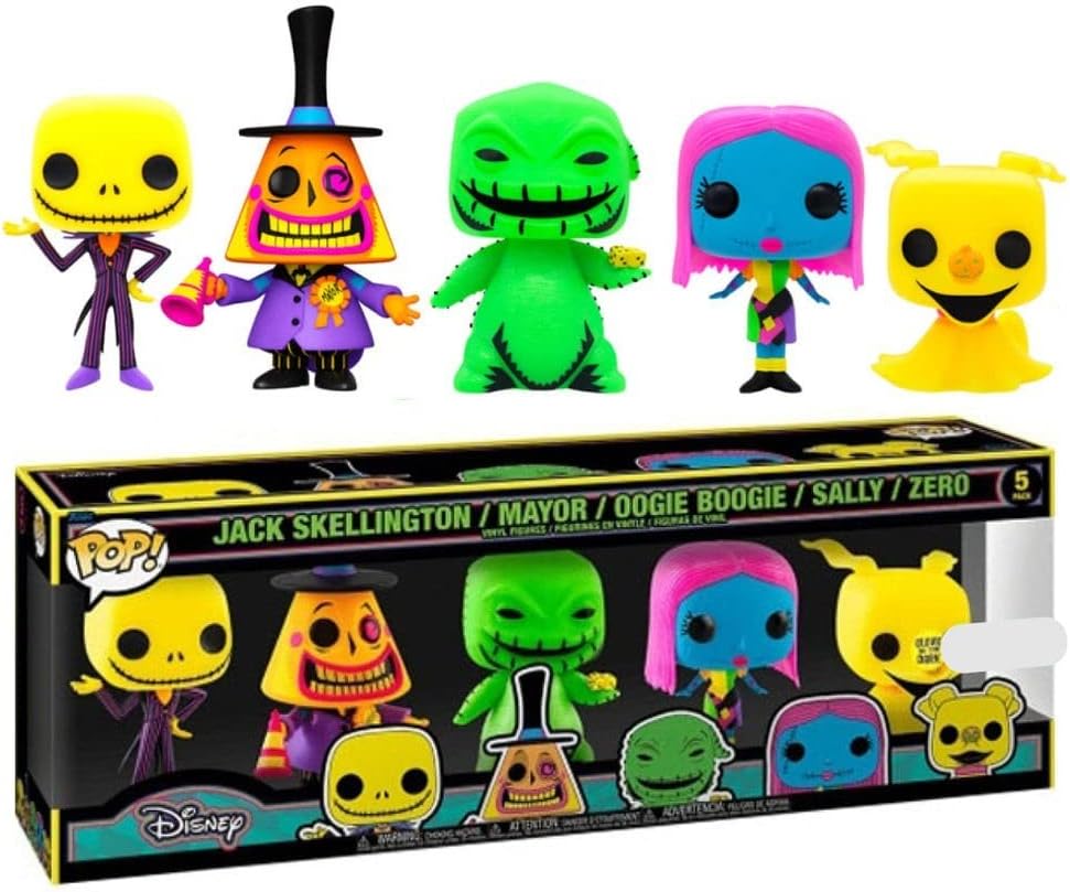 Amazon.com: Funko 5-Pack - Disney The Nightmare Before Christmas Pop ...