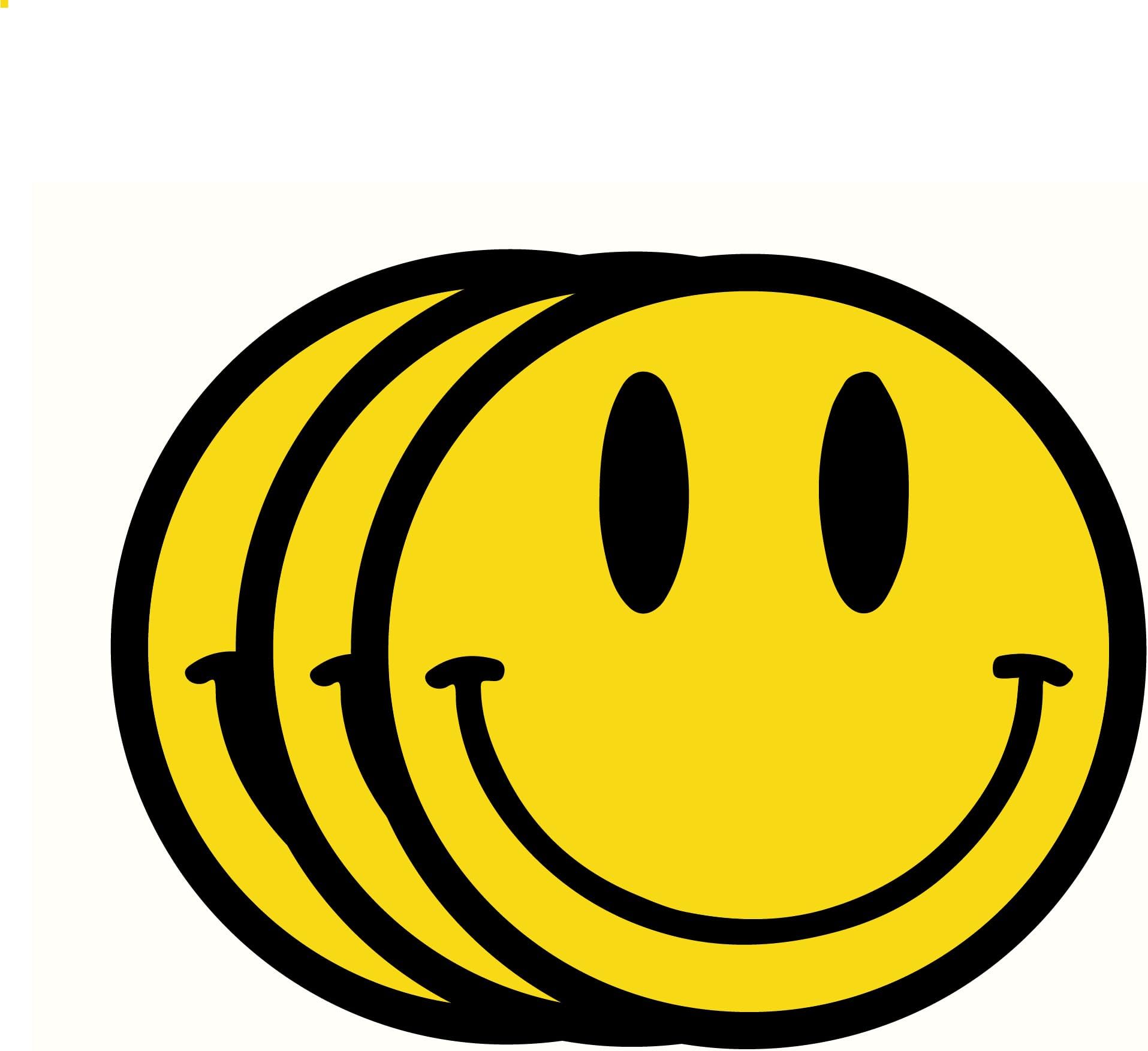 Amazon.com - AzQuest Smiley FACE Sticker Car Window Bumper Small ...