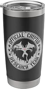 Amazon.com | Official Cryptid Research Team | Cryptids Folklore Mothman Stainless Steel ...