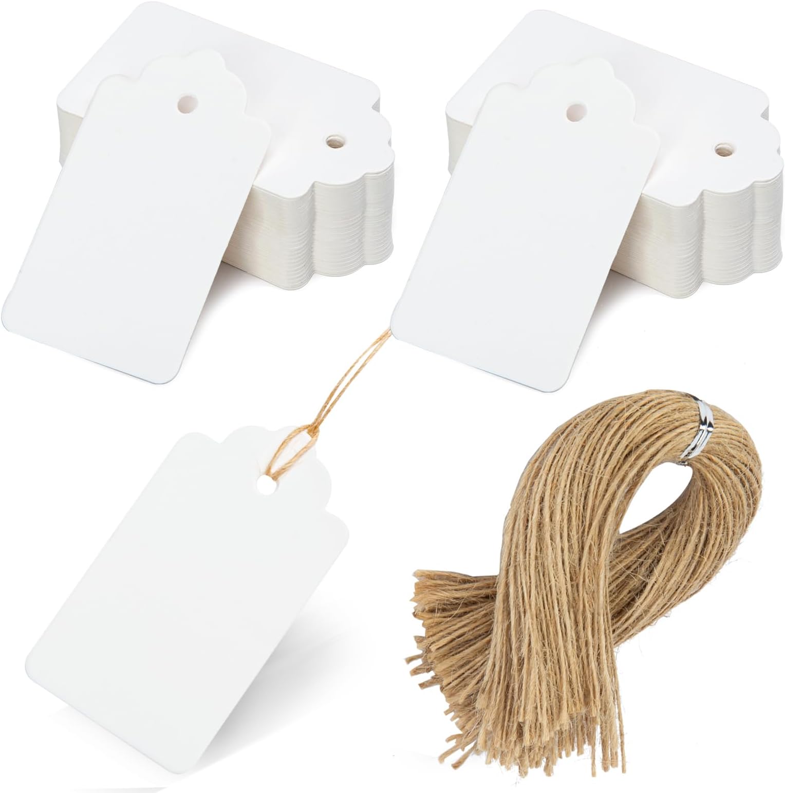 Amazon.com: 150ct Kraft Gift Tags Labels with String (3 Colors ...