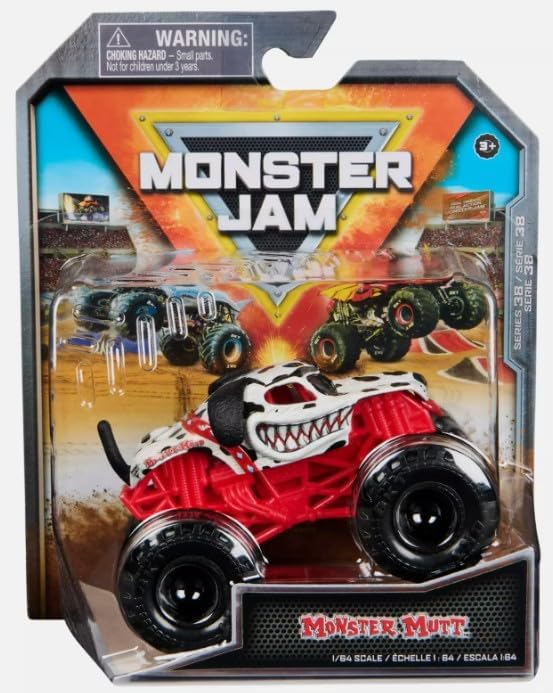 Monster Jam 2024 Official 1:64 Diecast Truck Series 38 Monster Mutt ...