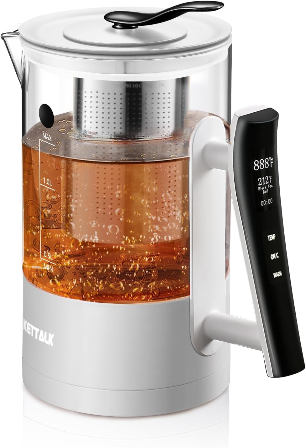 Amazon.com: Temperature Control Electric Tea Kettle, Water Boiler ...
