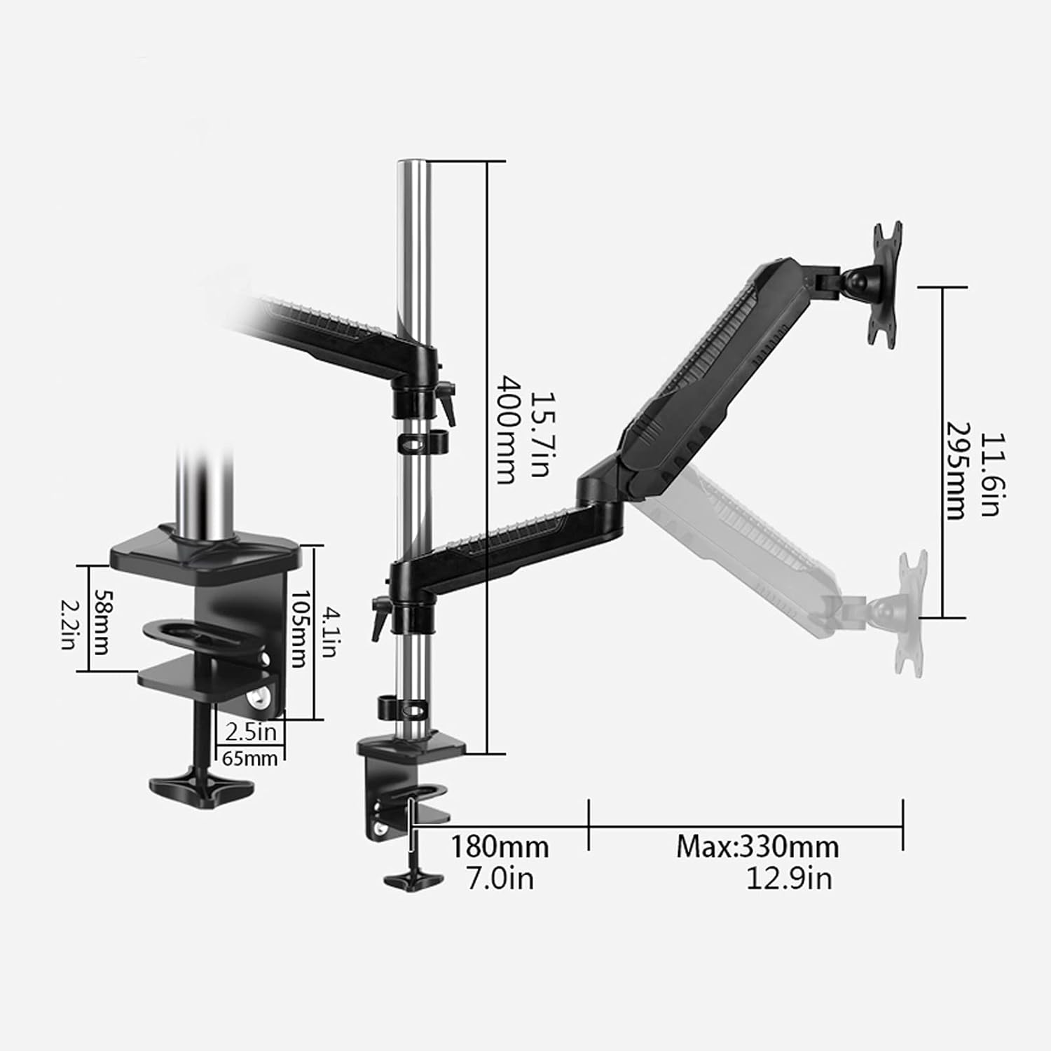 Monitor Arm Monitor and Laptop Mount 2-in-1 Kosovo | Ubuy