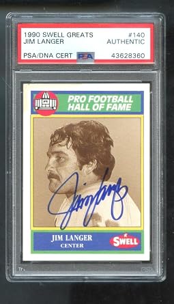 Amazon.com: 1990 Swell #140 Jim Langer AUTO SIGNED Autograph ...