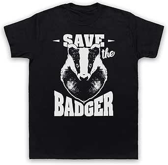 Amazon.com: My Icon Men's Save The Badger Animal Rights Protest Slogan ...