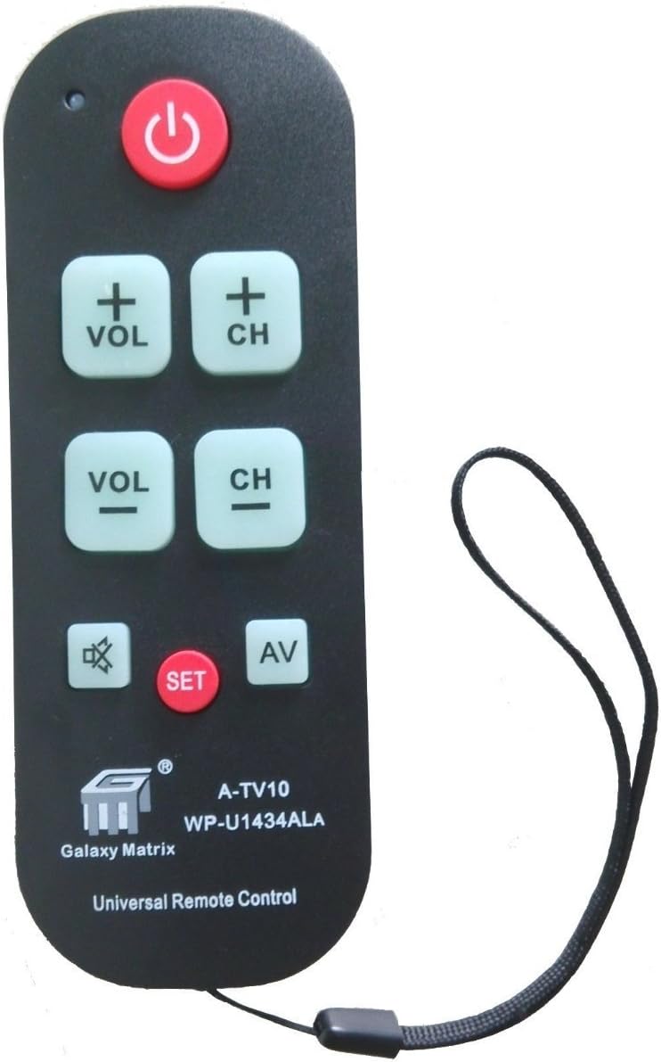 Amazon.com: Gmatrix A-TV10 Large Button Universal Waterproof Remote ...