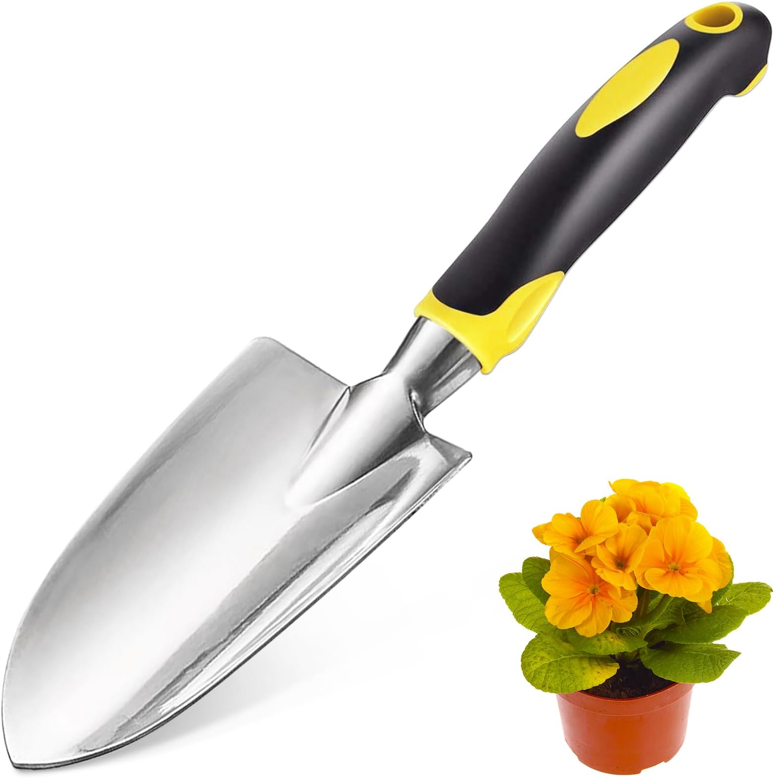 Amazon.com : Edward Tools Garden Trowel - Heavy Duty Carbon Steel ...