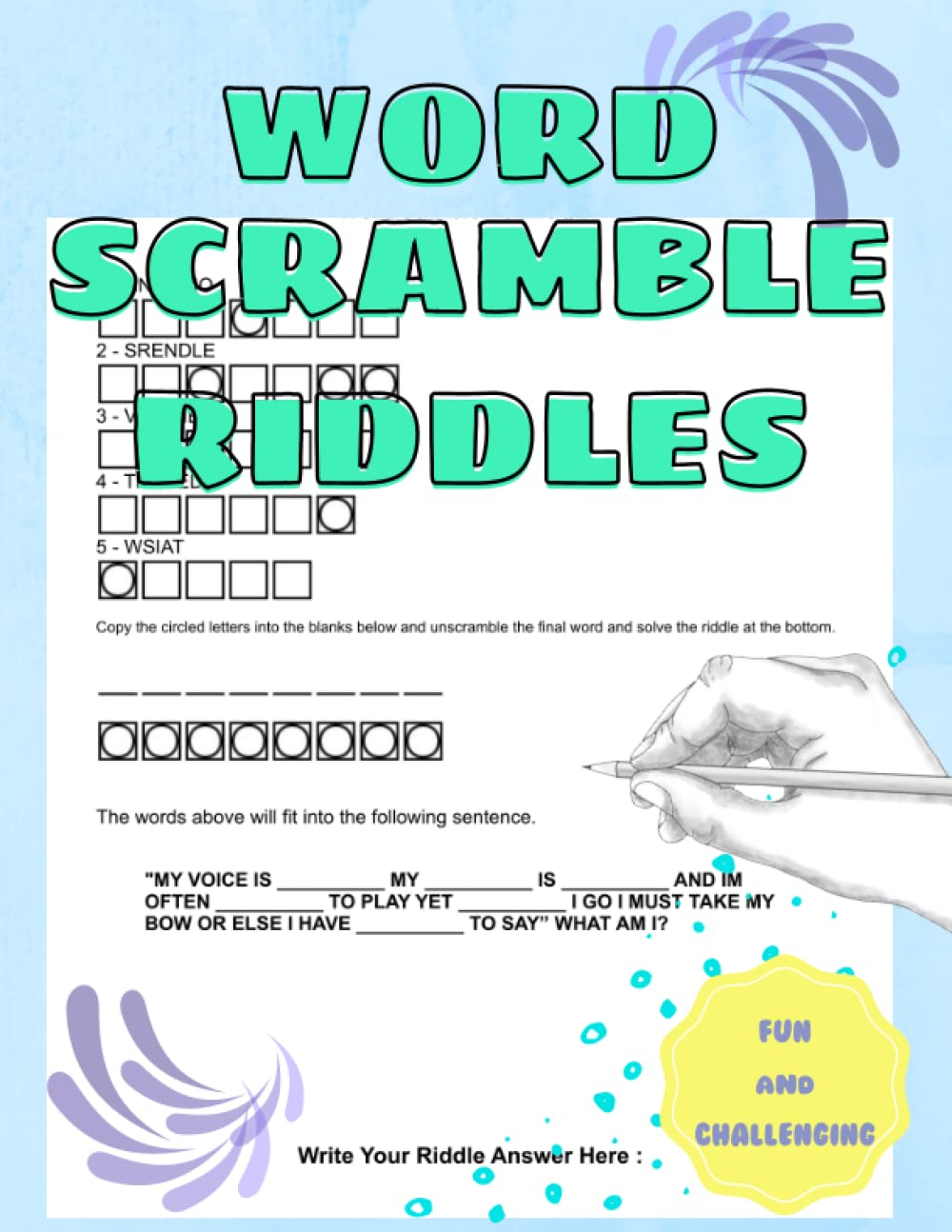 Amazon.com: Fun and Challenging Word Scramble Riddles| Word Jumbles to ...