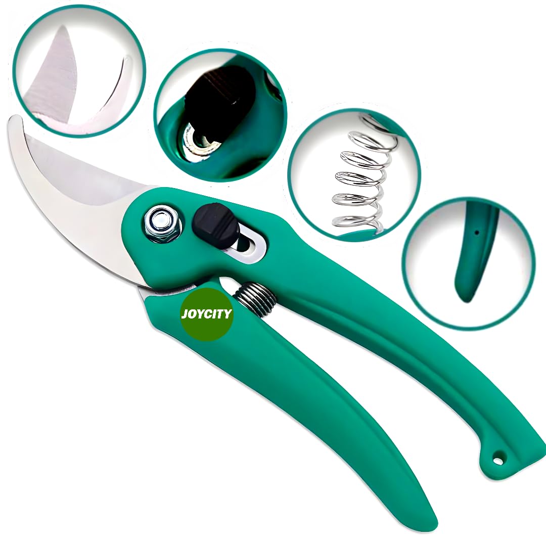 Joycity Heavy Duty Garden Pruner with Extra Spring (Pack of 2) | Shear ...
