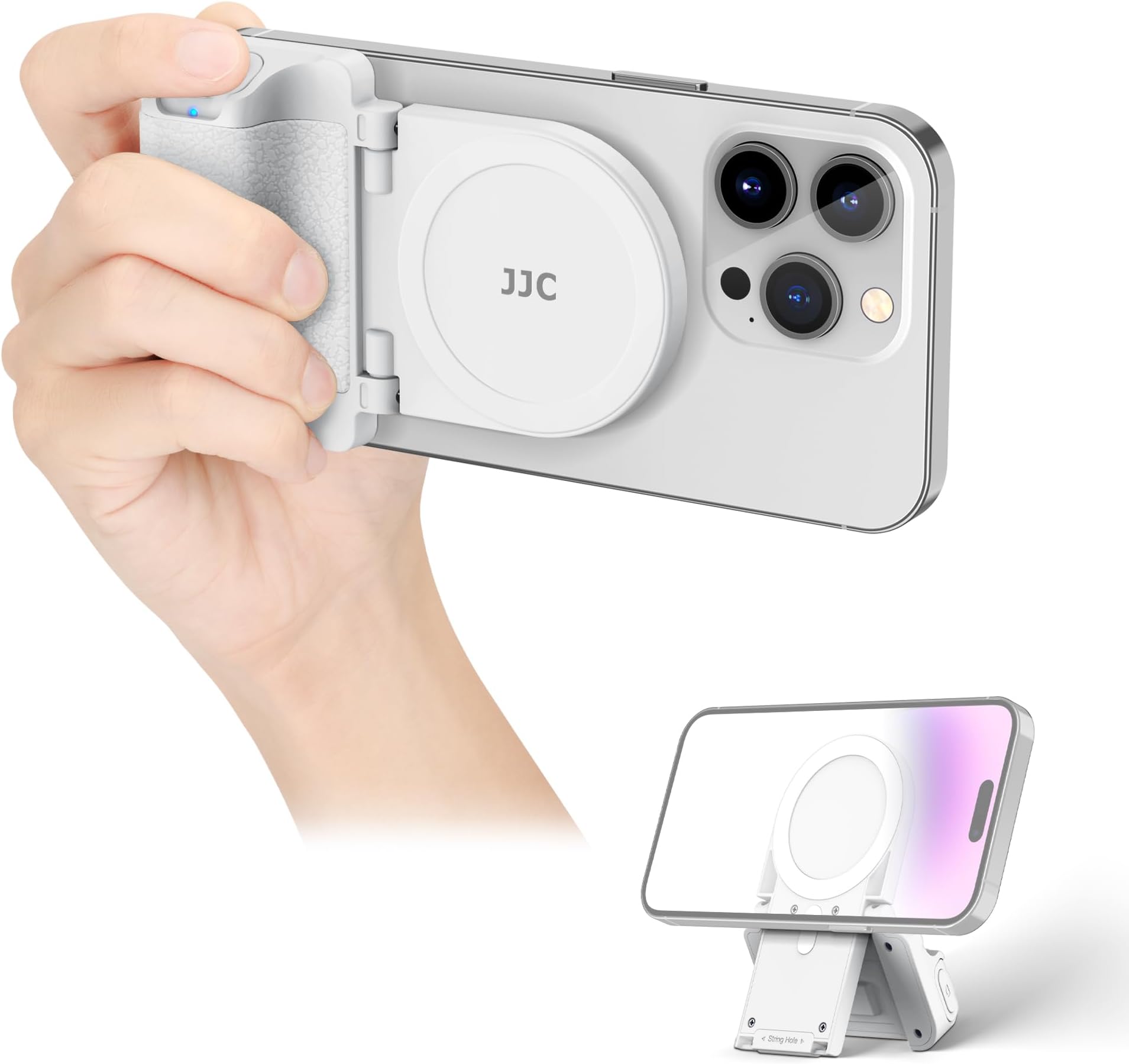 Amazon.com: JJC Magnetic Phone Camera Grip Handle with Wireless Shutter ...