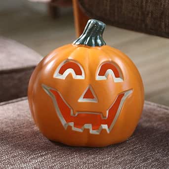 Amazon.com: Halloween Pumpkin - Lighted Jack O Lantern Holiday Pre-lit ...