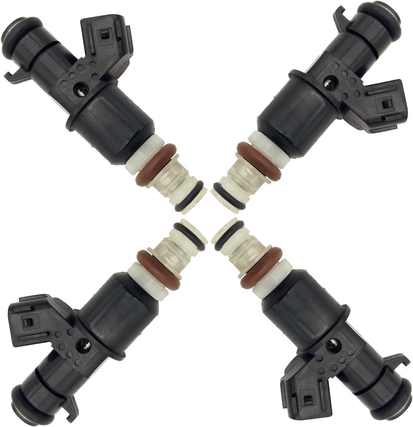 Amazon.com: JESBEN 16450-RAA-A01 4pcs Fuel Injectors 10 Holes ...