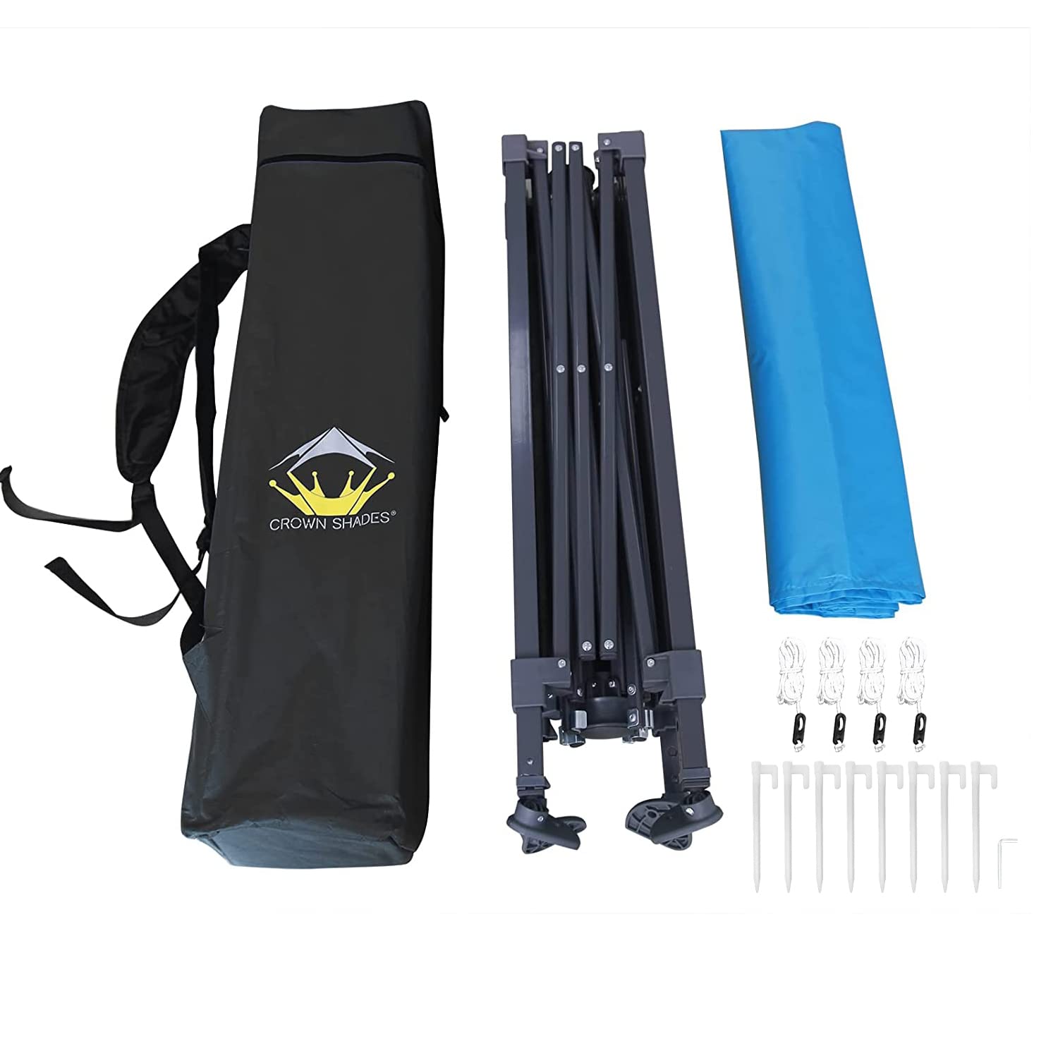 Buy CROWN SHADES Pop up Canopy, Base 8x8 ft, Top 6.5x6.5 ft. Slant Leg ...