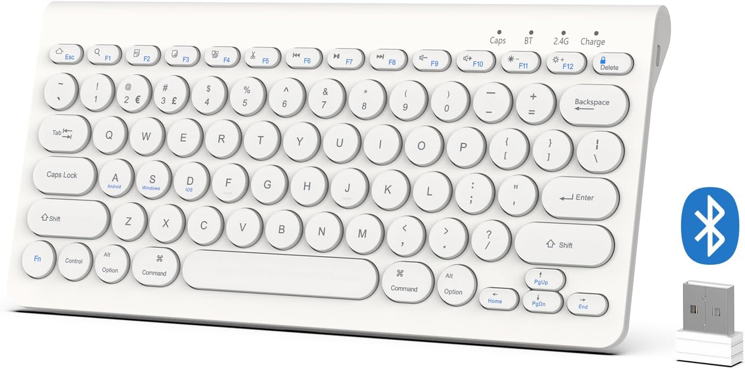 Bluetooth Keyboard, Ultra-Slim Wireless Keyboard for iPad 10th /iPad ...