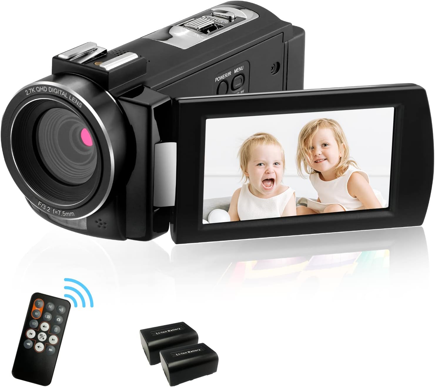 CAMWORLD Caméscope 4K Caméra Vlogging pour Youtube Zoom numérique 18x ...