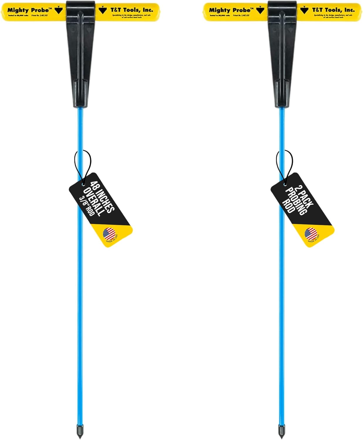 Amazon.com : T&T Tools Mighty Probe Insulated Metal Soil Probe - 48 ...