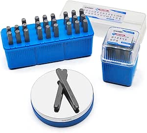 Amazon.com: Owden Kit profesional de sellos de metal para la fabricación de joyas, 0.118 in (1/8 ...
