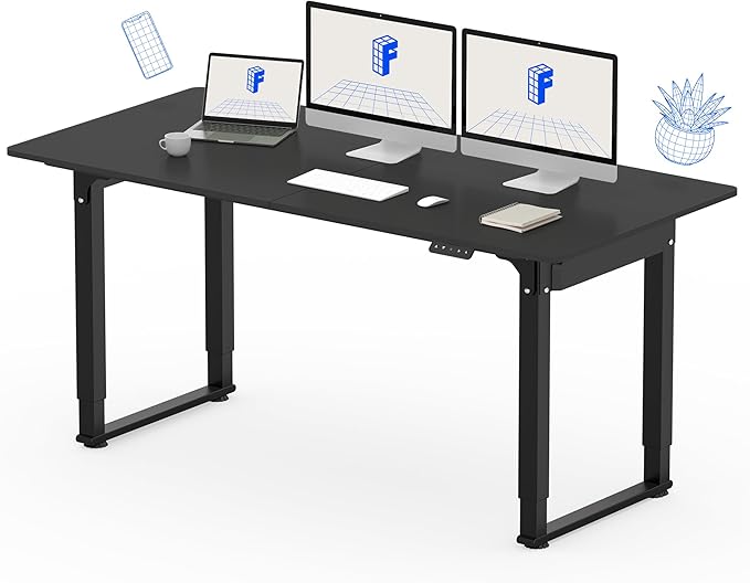 Amazon.com: FLEXISPOT Dual Motors 4 Leg Standing Desk - 63 x 30 Inch ...