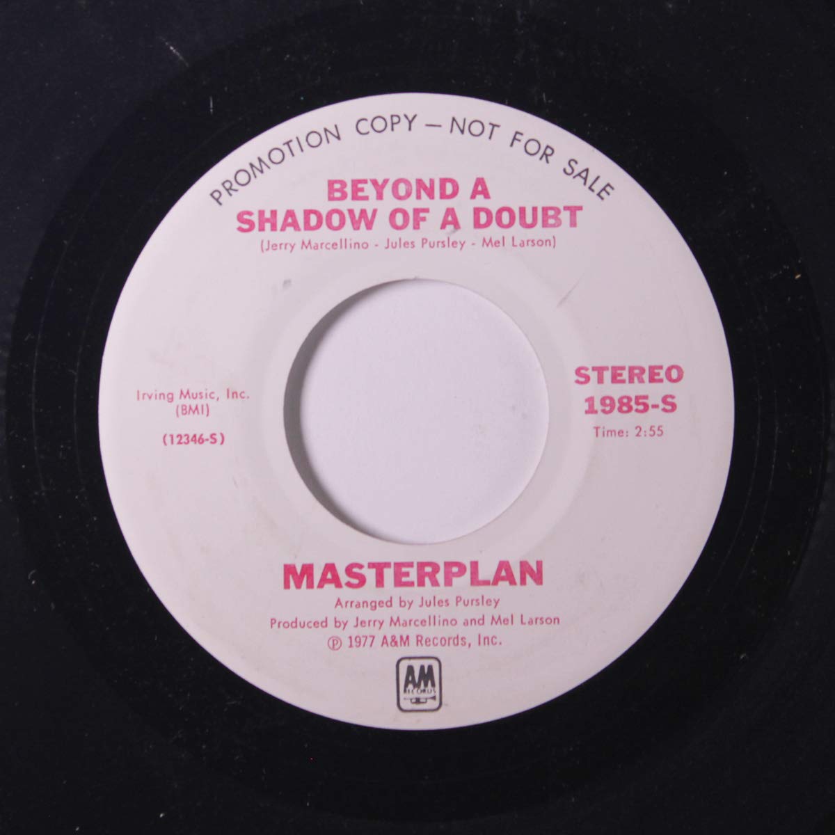 Amazon.com: beyond a shadow of a doubt / mono 45 rpm single: CDs & Vinyl
