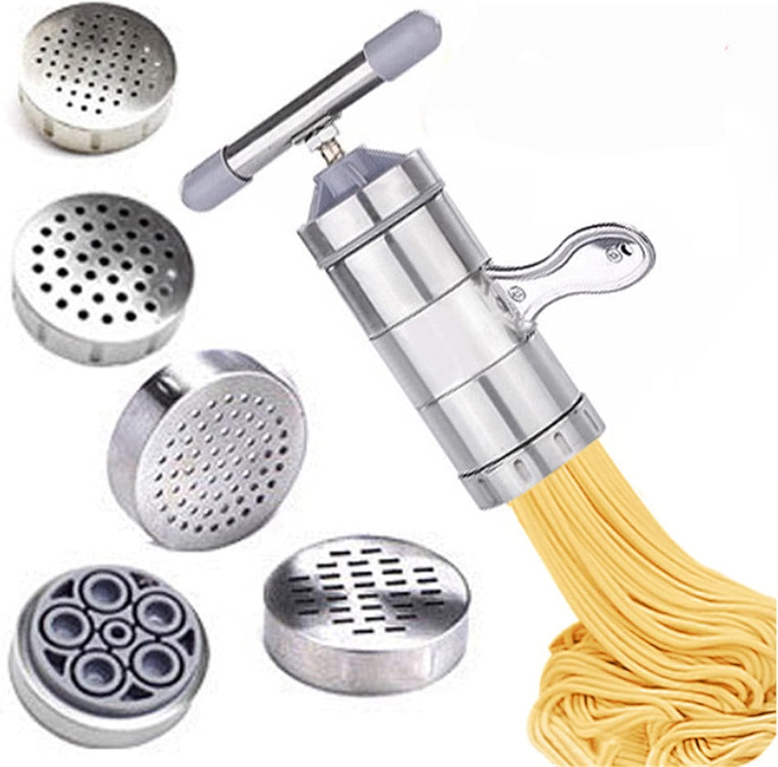 Amazon.com: Manual Noodle Pasta Maker Spaghetti Kitchen Tool Stainless ...