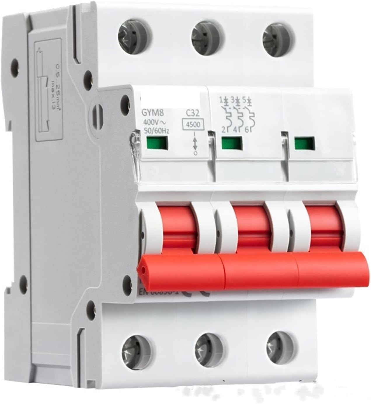 Amazon.com: GOBOFO Circuit Breaker Electric Switch 3p MCB 6A 10A 16A ...