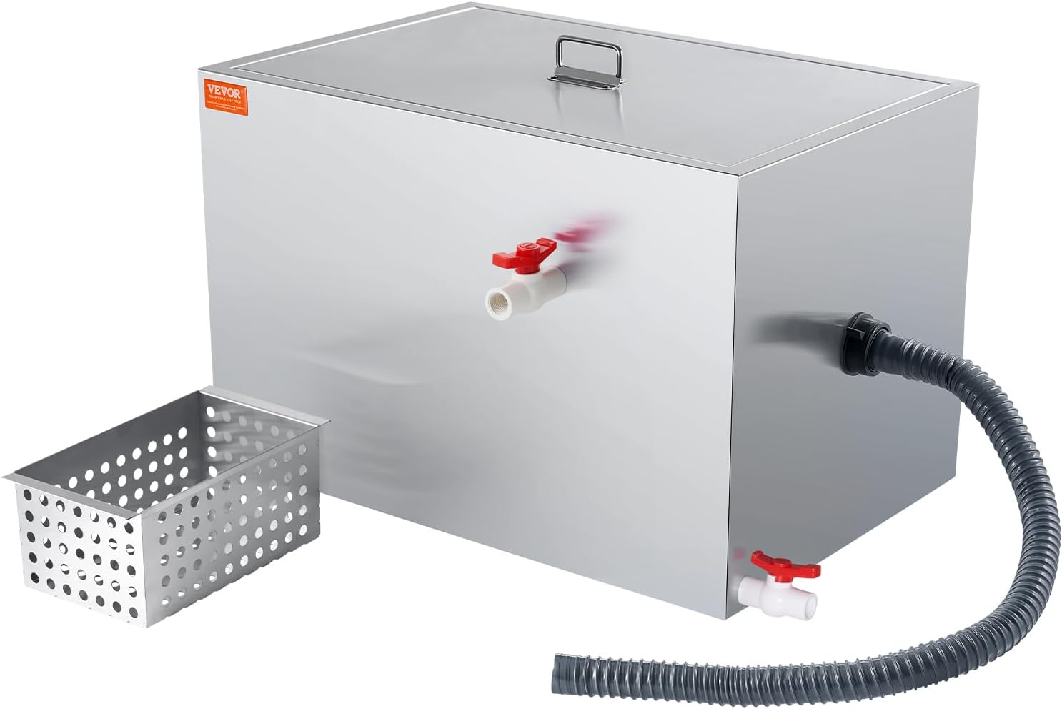 Amazon.com: VEVOR Commercial Grease Trap, 40 LBS Grease Interceptor ...