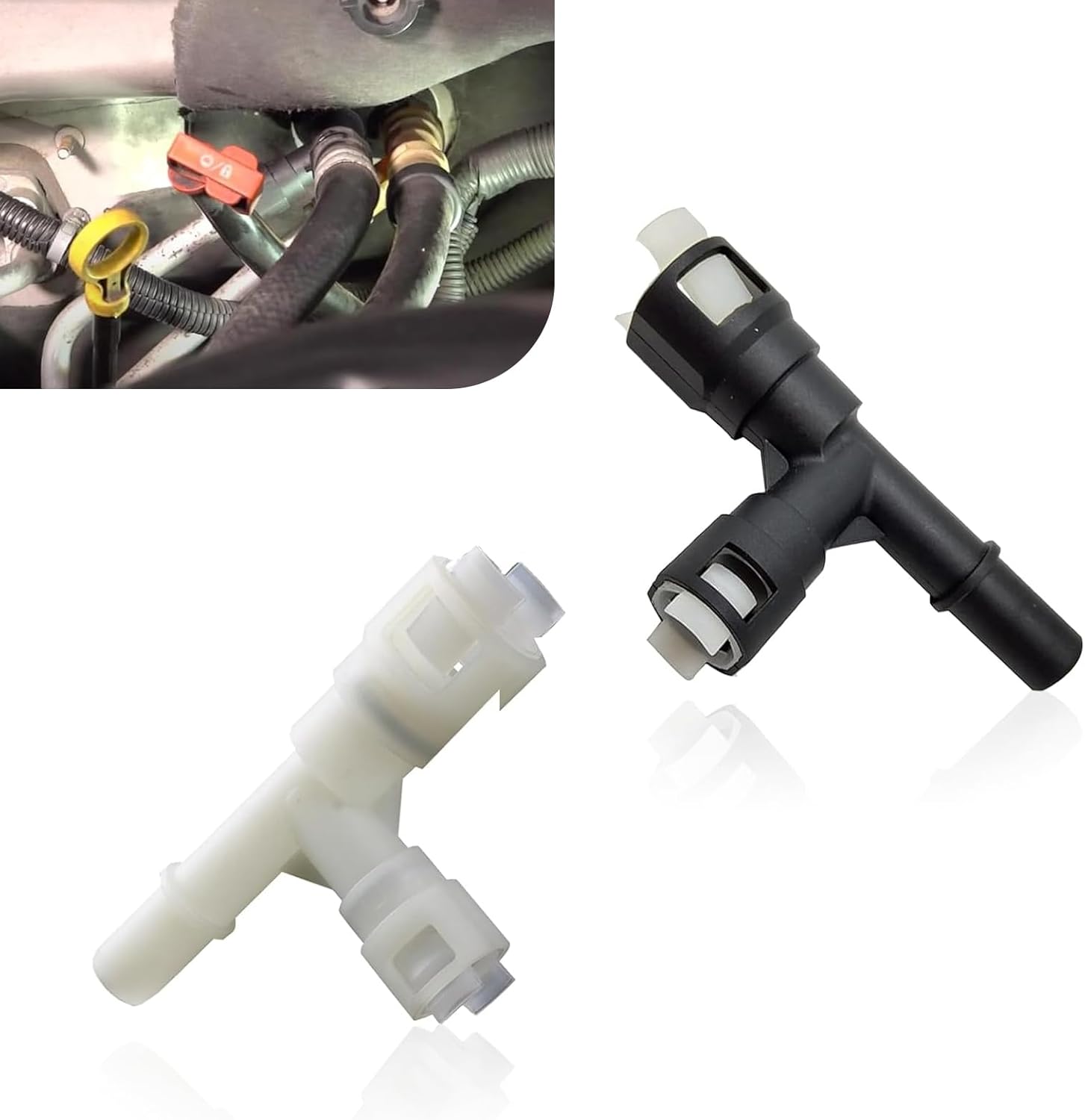 Amazon.com: Jewkot 2 PCS Heater Core Hose Connector, Durable Plastic ...