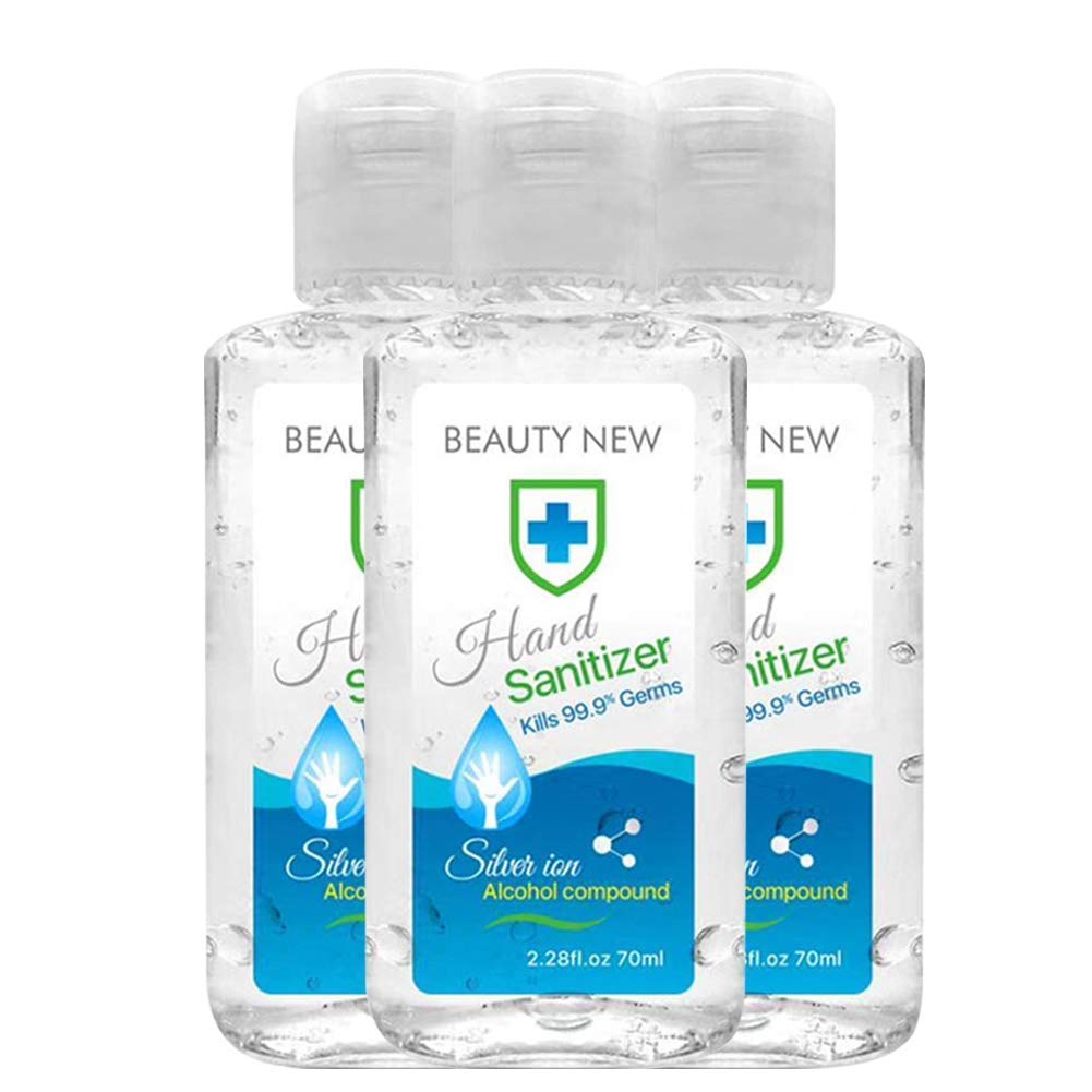 Buy 3 botellas Gel desinfectante para manos desechable que contiene 75% ...