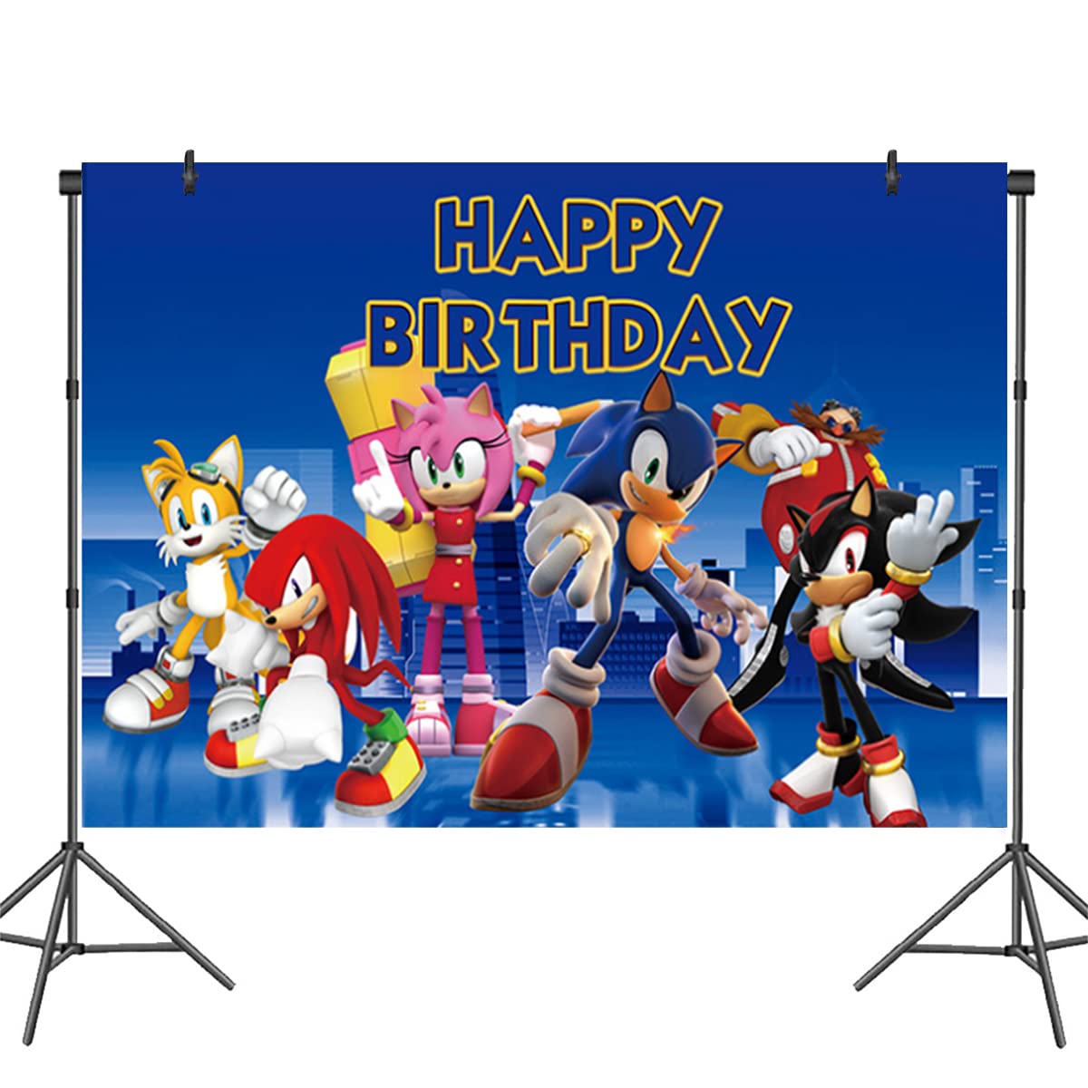 Sonic Background Cloth Simyron Sonic The Hedgehog Backdrop Party ...