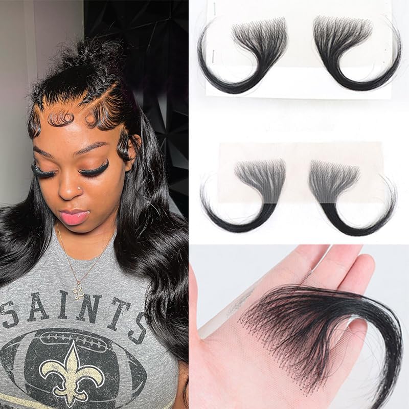 Amazon.com : Swiss HD Lace Baby Hair Edges Reusable Virgin Human Hair ...