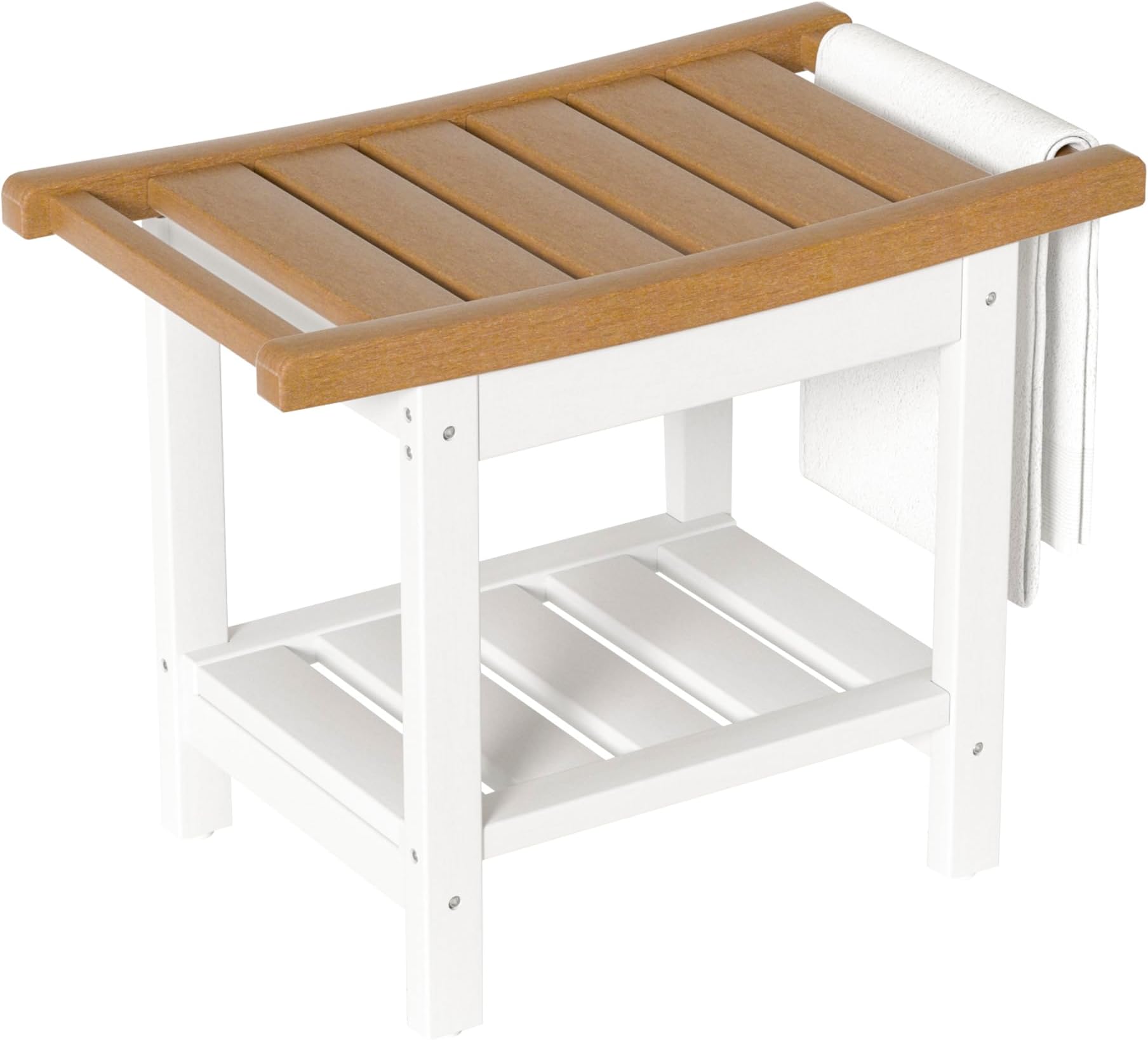 Amazon.com: Zoopolyn HDPE Shower Benches 24 x 13 Inch Waterproof Chair ...