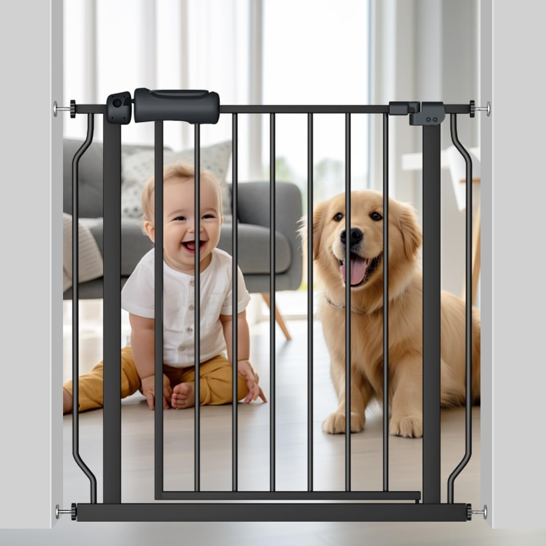 Amazon.com: Safety 1st Ready To Install Everywhere Baby Gate, Multi-use ...