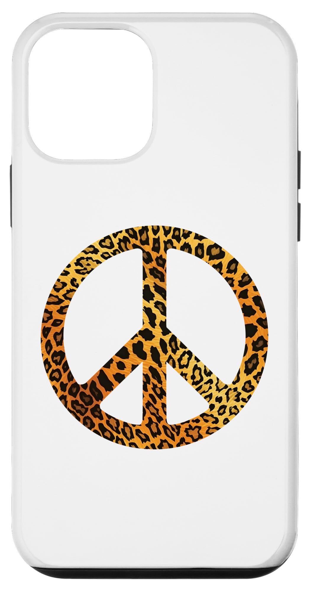 Rainbow Zebra Print Peace Signs