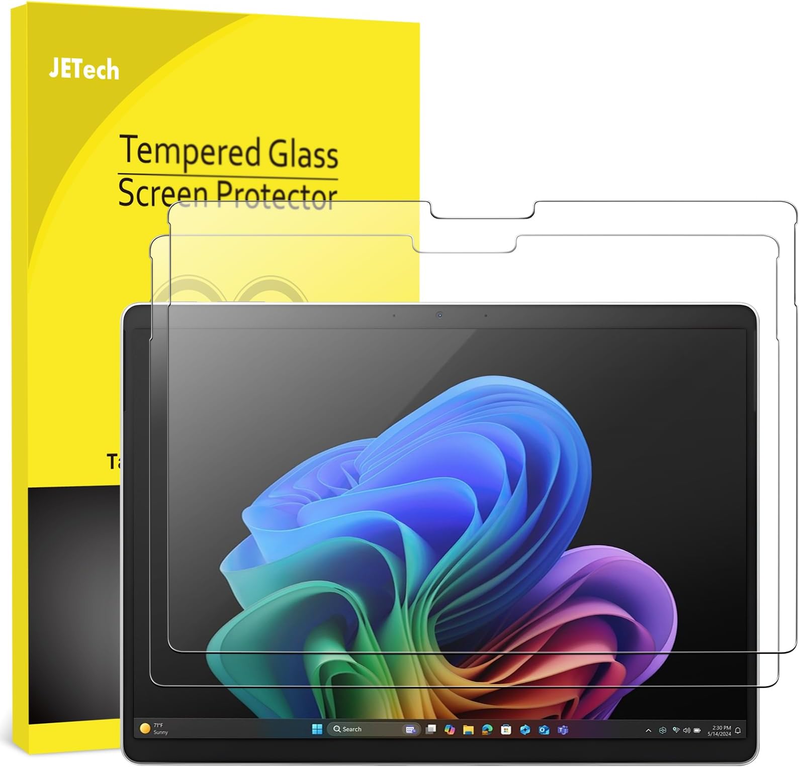 JETech Screen Protector for Surface Pro 11/10 (2024)/Pro 9 (2022) 13 ...