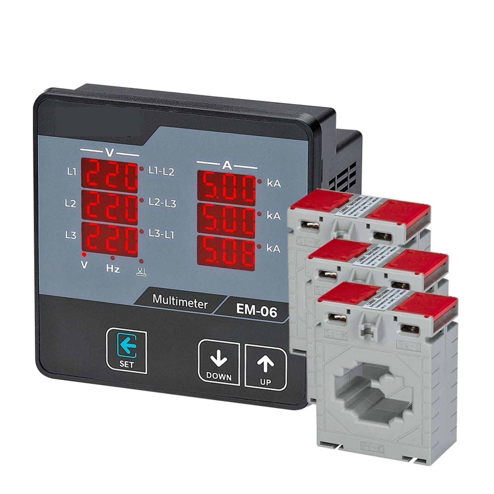 Snapklik.com : HH8BWL EM-06 Digital Multimeter, Three Phase Volt