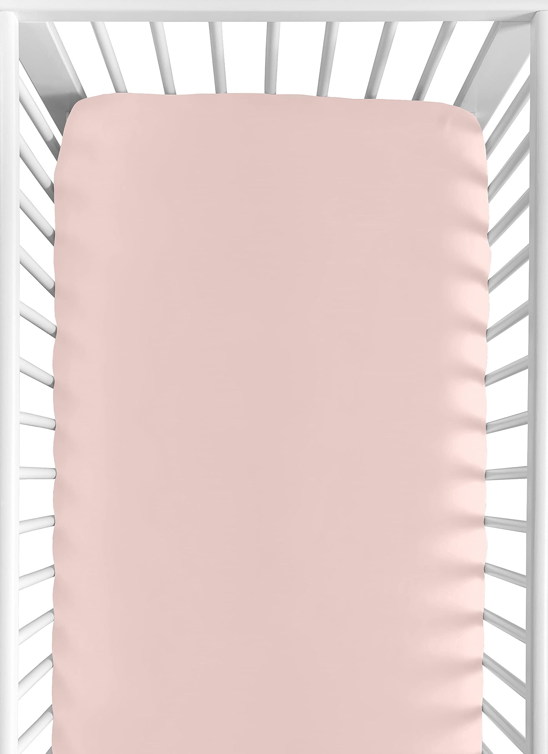 Amazon.com : Sweet Jojo Designs Fitted Baby Crib Sheets (Blush Pink ...