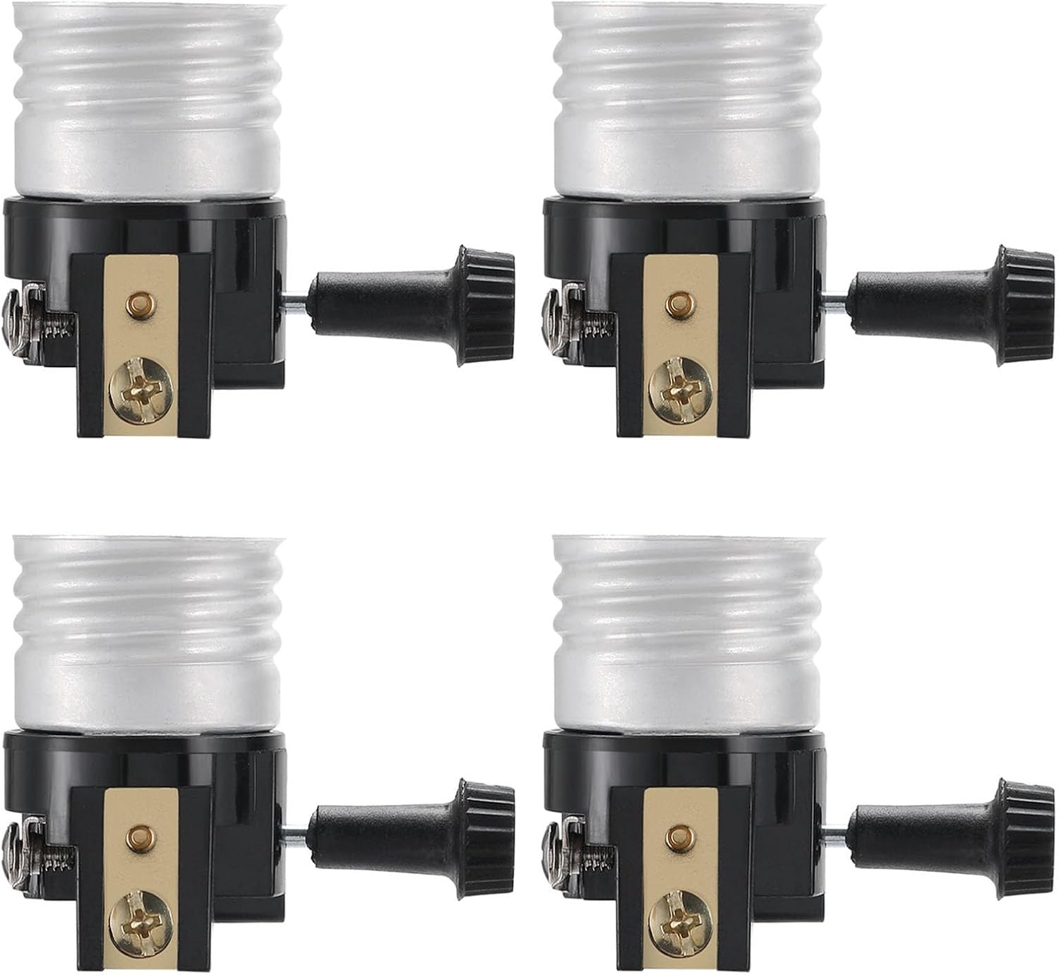 JUTOROSY 4 Pack Lamp Socket Replacement, UL Listed E26/E27 Light Socket ...