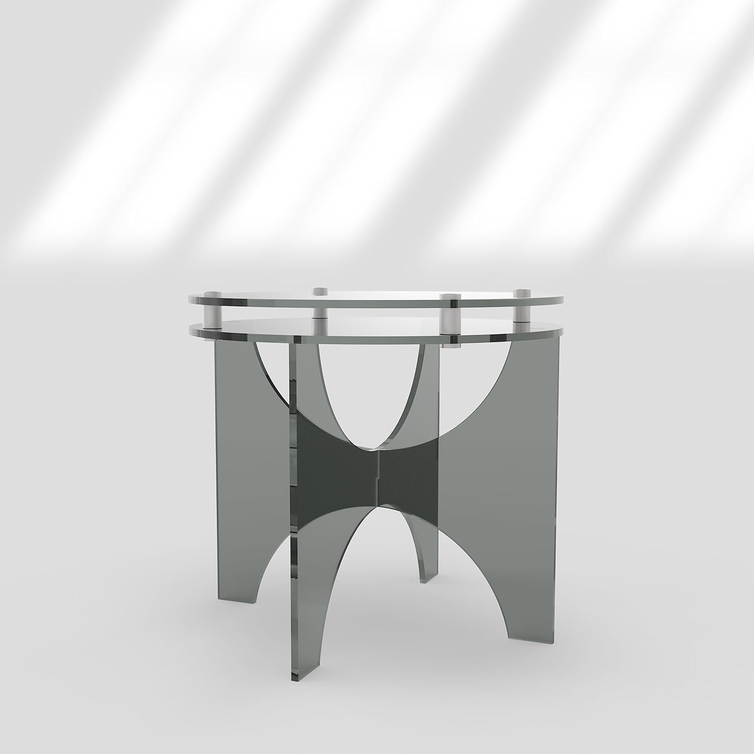 Amazon.com: AcrylicTop Acrylic Side Table Standoffs Style, Modern ...