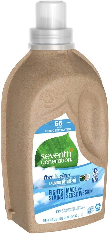 Amazon.com: Seventh Generation - Free & Clear 4X Natural Laundry ...