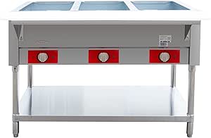 Amazon.com: Hakka Electric Steam Table Food Warmer, 3-Pot Countertop ...