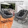 Amazon.com: HOMEFUN Outdoor Patio Rocking Chairs, Oversized Papasan ...