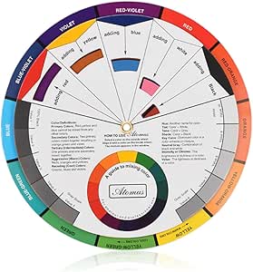Amazon.com: Color Wheel Paper Mix Card Chromatic Round Guide Supplies ...