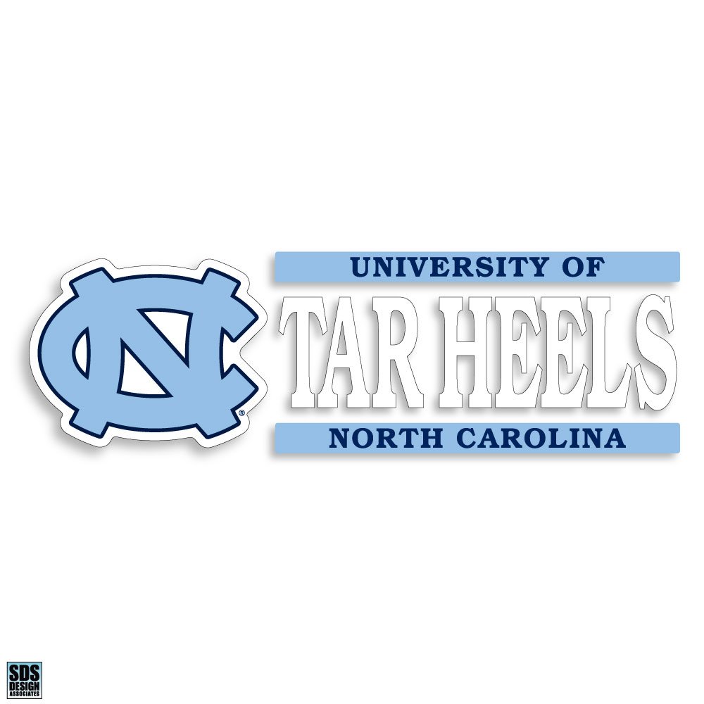 Amazon.com: North Carolina UNC "Tarheels" 6"x2" Logo Auto Vinyl Decal ...