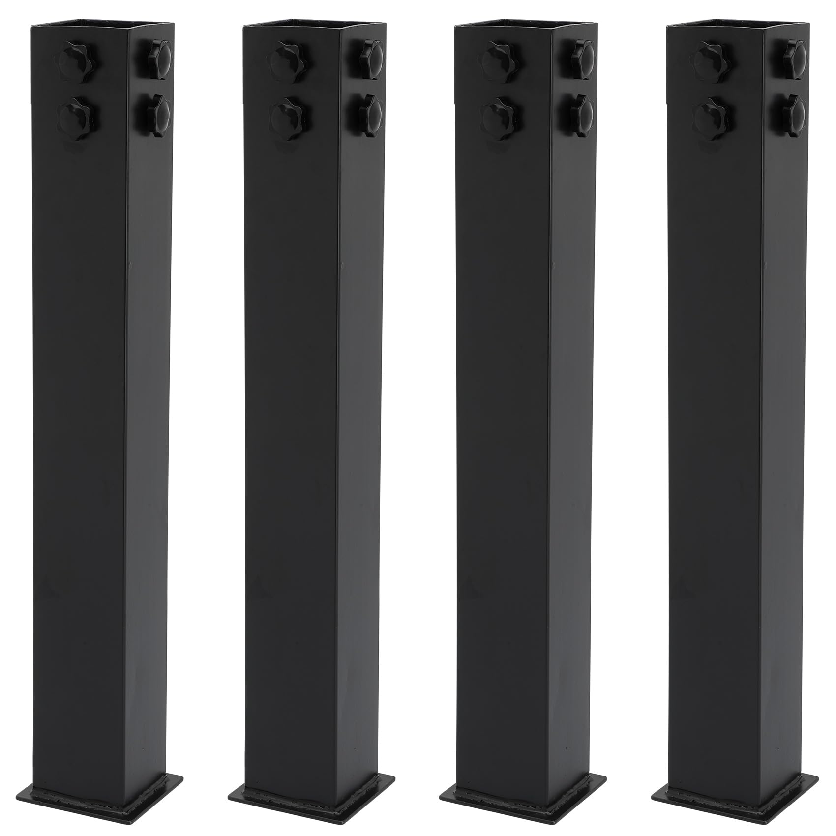 Amazon.com: 4 Pack Super Stable Metal Bed Riser, Black Carbon Steel ...