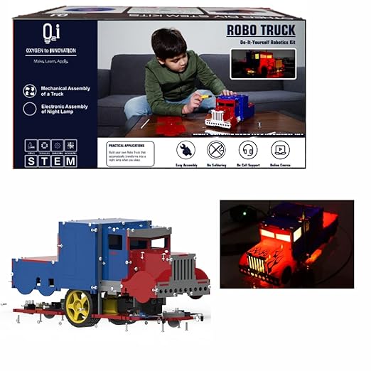 Oxygen 2 innovation O2i-Robo Truck, Line Follower Robot : Amazon.in ...