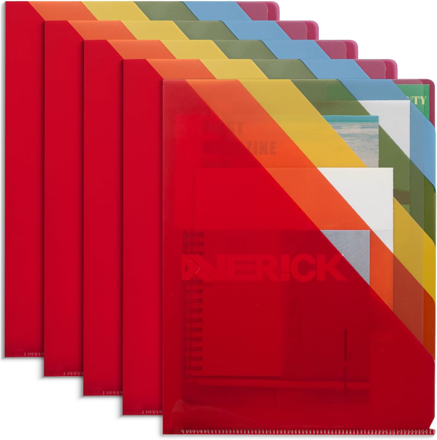 Amazon.com : Mr. Pen- File Folders, 6 Pack, Vibrant Colors, 1/6-Cut Tab ...